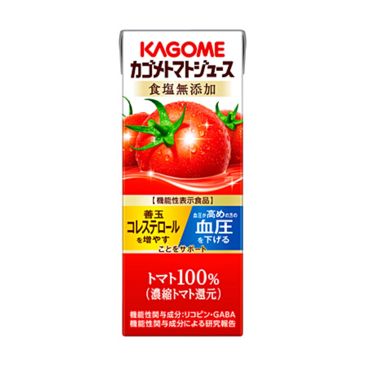 Kagome Tomato Juice No Salt Added Paper Pack 200ml [Parallel Import ...