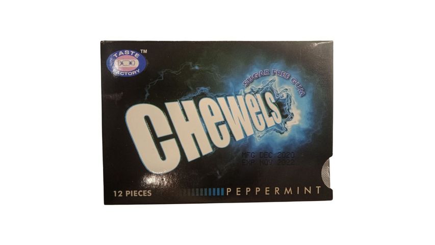 Taste Factory Chewels Sugar Free Gum Peppermint 22.8g delivery near you ...