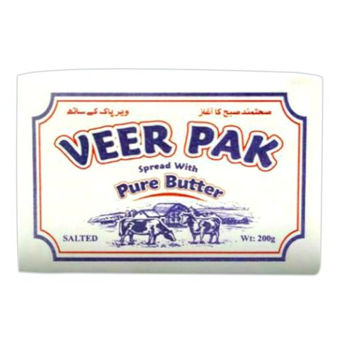 Veer Pak Pure Salted Butter 200g delivery near you | foodpanda Pakistan