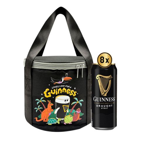 Guinness Draught Stout Beer Can 8s x 440ml with Cooler Bag delivery ...