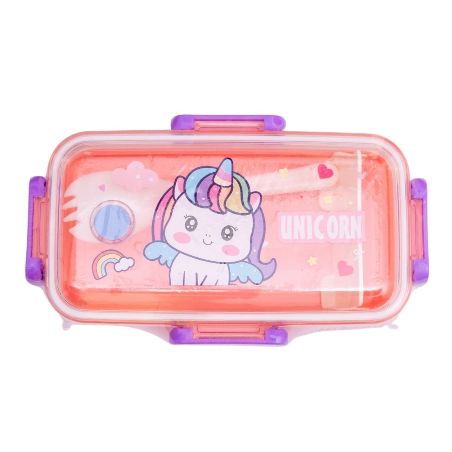 Kids Cartoon Print Tiffin Lunch Box Medium Size Assorted 1 Piece ...